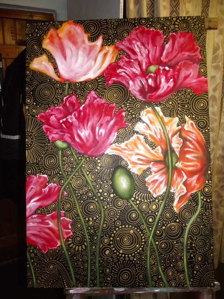 New Photographs of Painting ‘Iceland Poppy Mix’ and Art on Duvet Covers ...